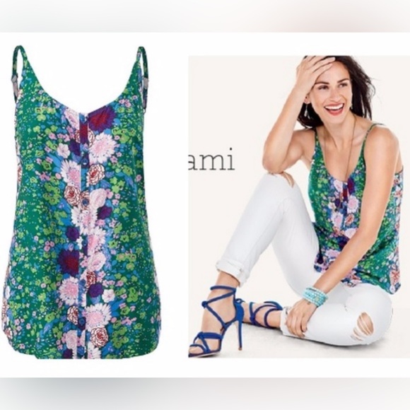 CAbi | Tops | Cabi Floral Print Cami Tank Medium Style 526 | Poshmark
